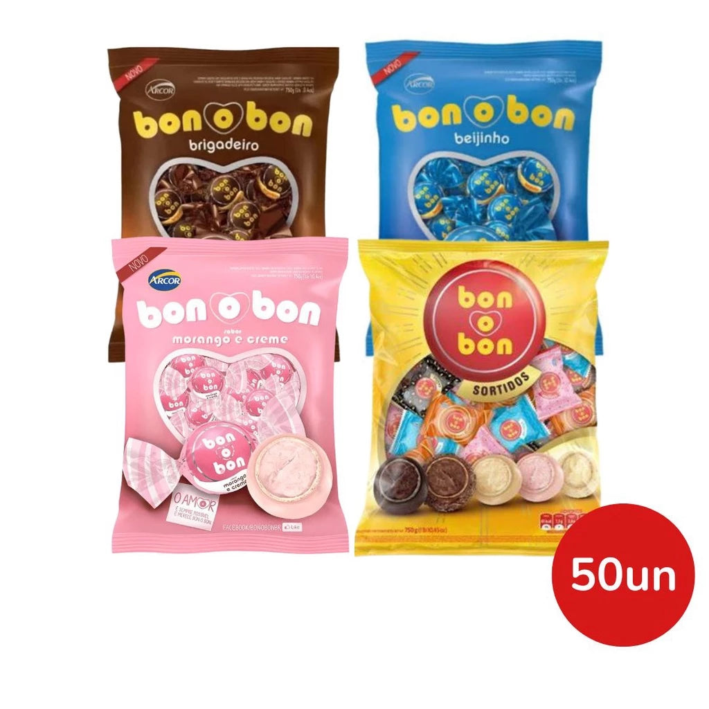 Bonobon 750g - pacote com 50 unidades
